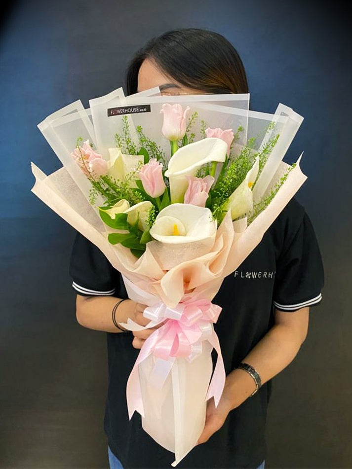 Calla Lily Tulip Bouquet – Flowerhouse